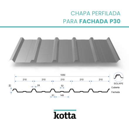 Chapa perfilada para fachada | Venta directa de fábrica | Kotta